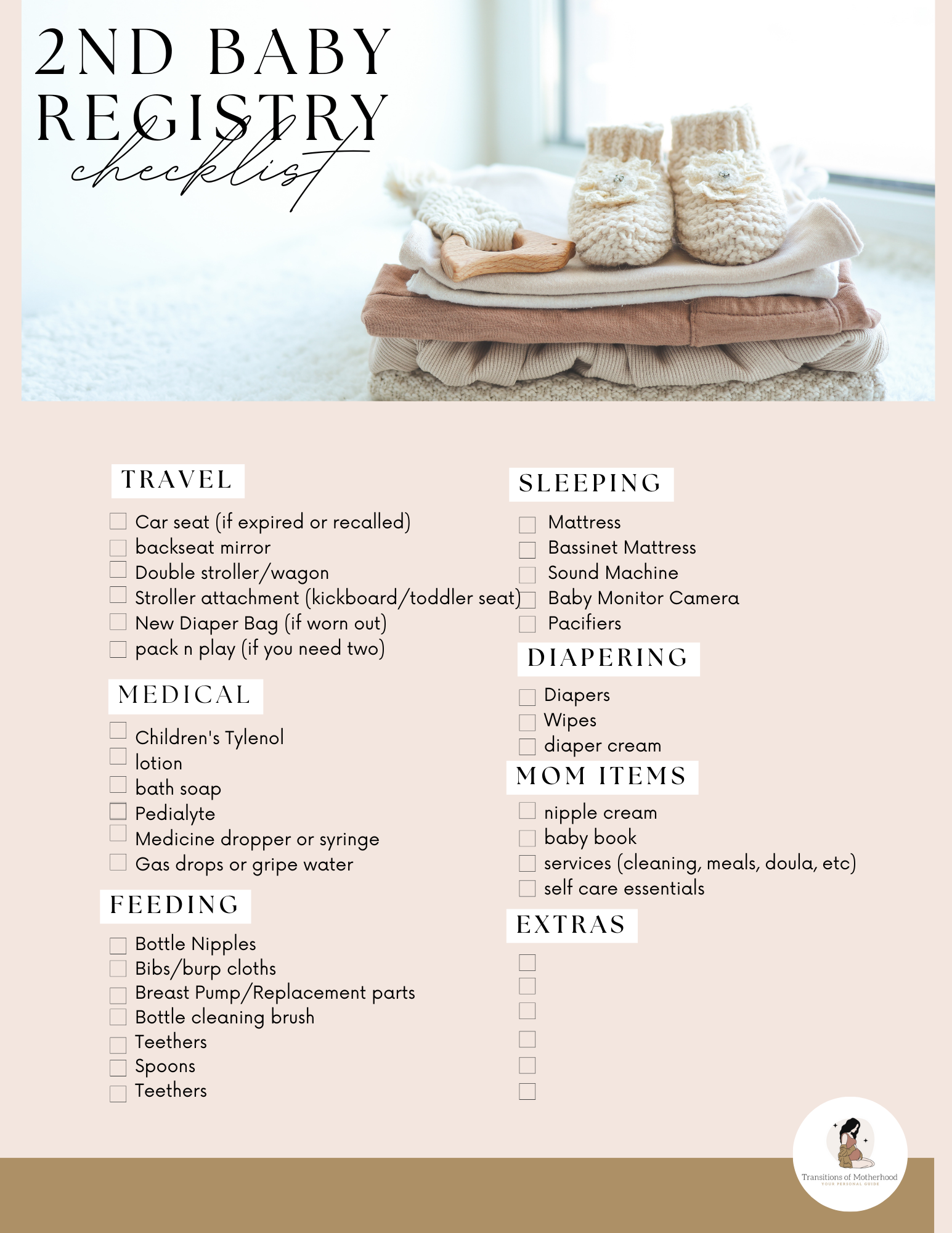 Best Second Baby Registry Tips - Transitions of Motherhood